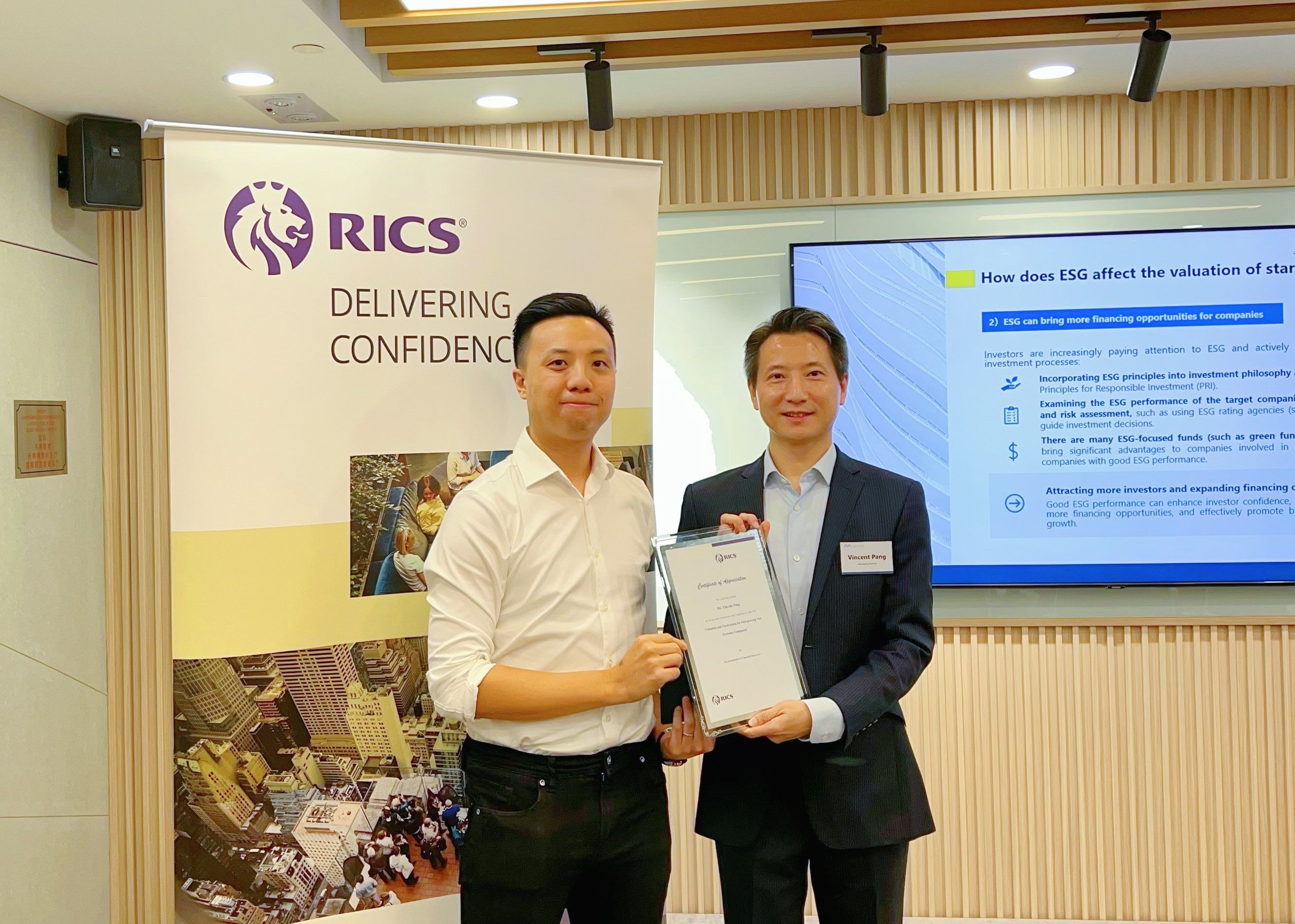 AVISTA Group | As Speaker of RICS Seminar - “Valuation and fundraising for fast-growing new ...