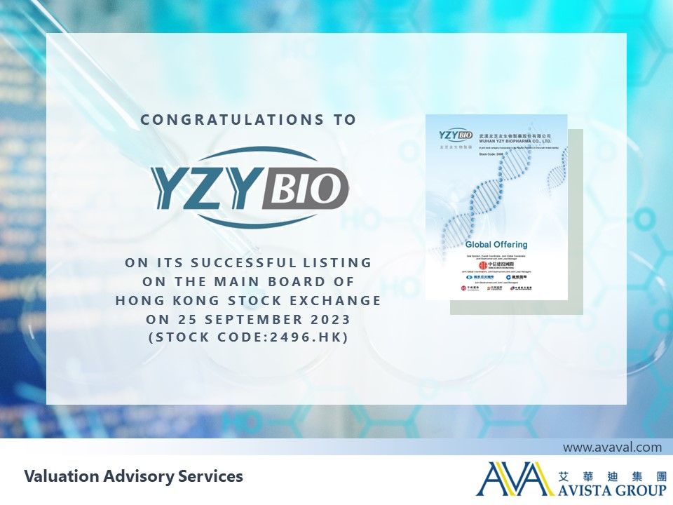 AVISTA Group | Congratulations to Wuhan YZY Biopharma Co Ltd (2496.HK ...